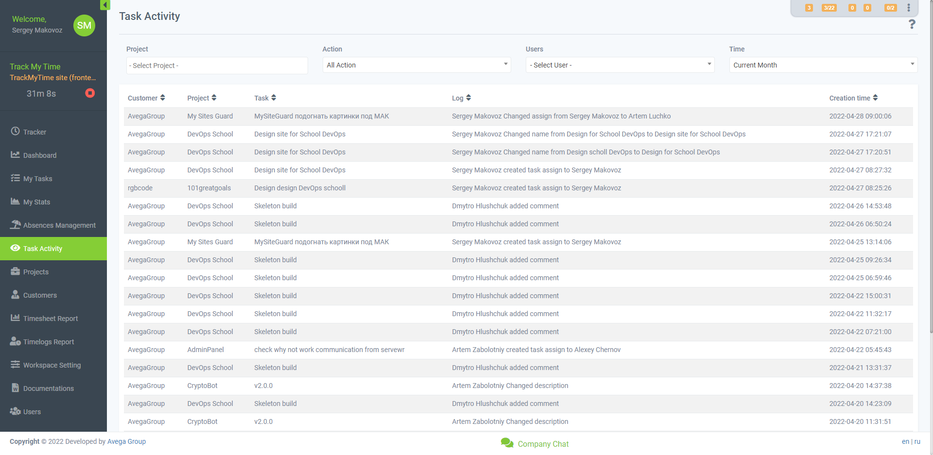 Track My Time - Time is money. So it was and so it will be.