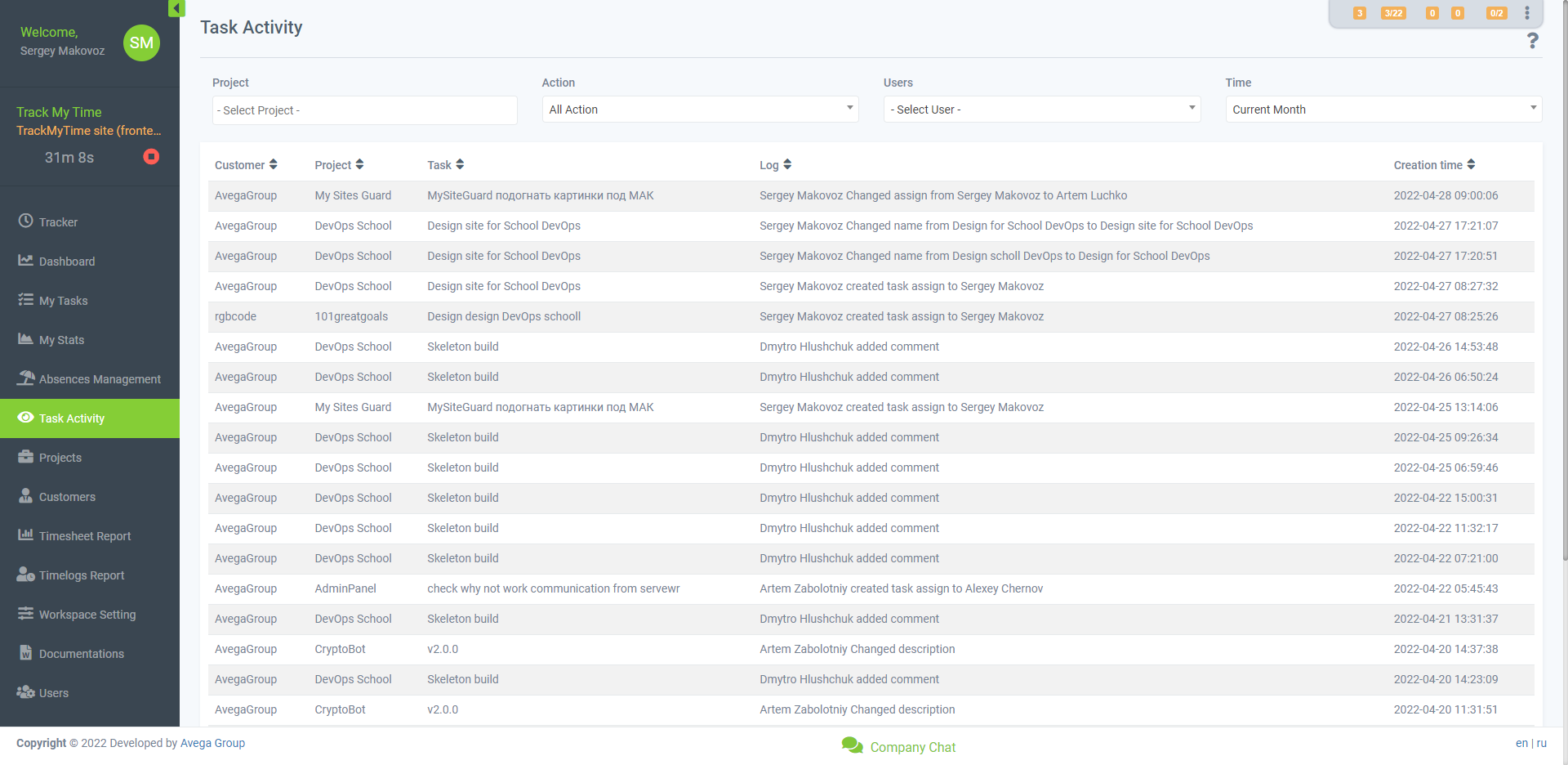 Track My Time - Time is money. So it was and so it will be.